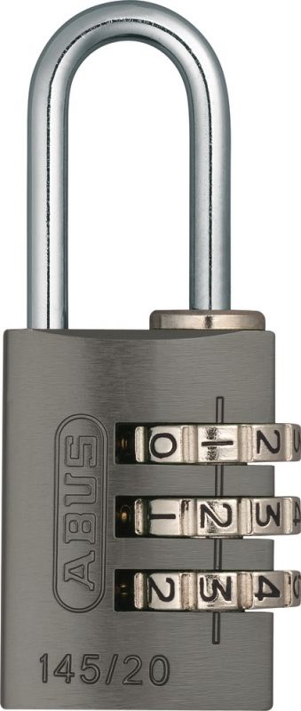 Abus Cijferslot 145/20 Titanium Lock-Tag | Titanium | 20 | 46613